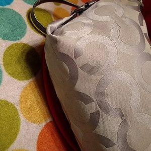 Coach | Bags | Authentic Large Gray Signature Bag Strap | Poshmark